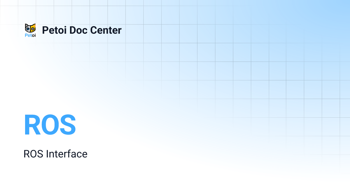 ROS | Petoi Doc Center